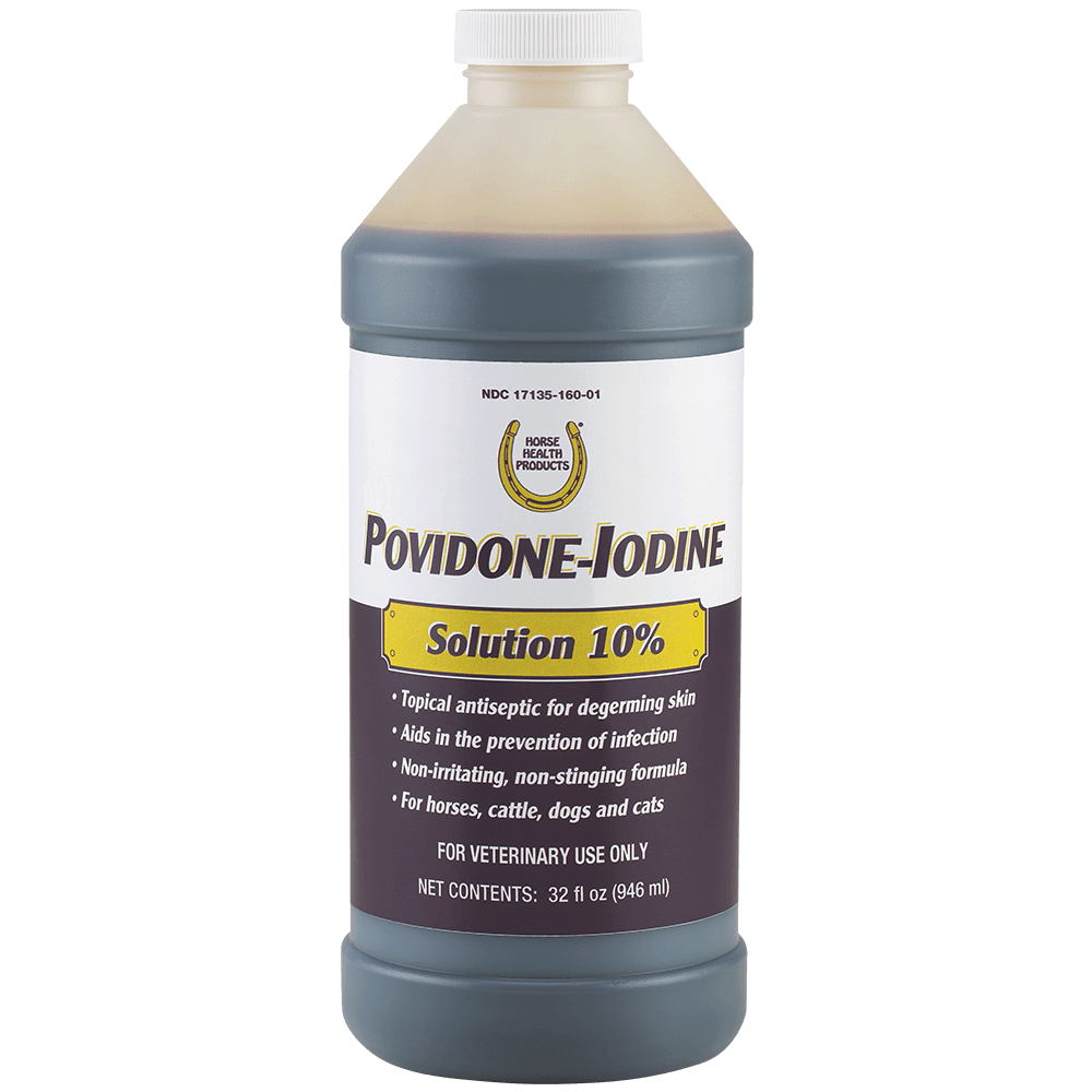 Horse Health Products Povidone-Iodine Solution 10% (32 oz) - Cleveland ...